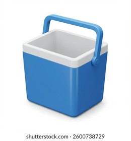 Simple Blue Open Cool Box White AI-generated image 2600735289 ...