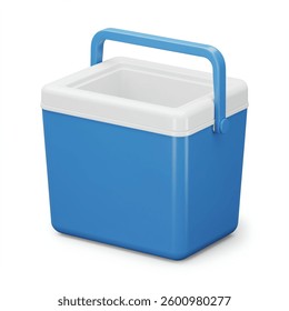 Simple Blue Empty Cool Box White AI-generated image 2600740641 ...