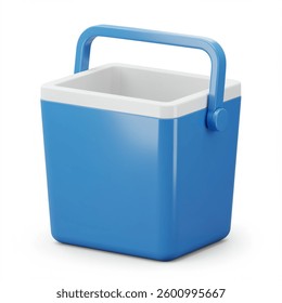 Simple Blue Empty Cool Box White AI-generated image 2600740641 ...