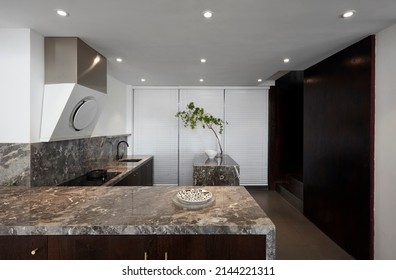 Simple Clean Interior Kitchen Stock Photo 2144221311 | Shutterstock