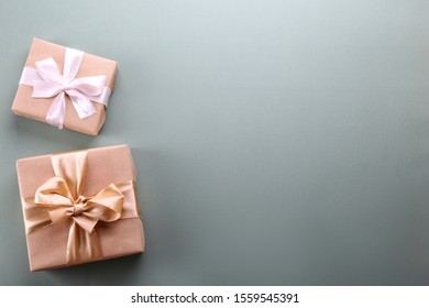 Simple Composition Multiple Presents Wrapped Hand Stock Photo ...