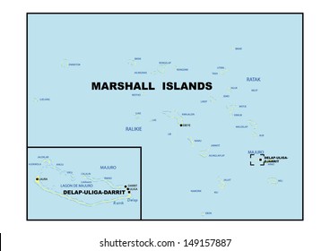 Simple Map Marshall Stock Photo 149157887 | Shutterstock