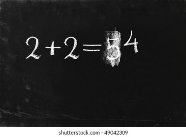 Simple Math Operation Writing Chalk On Stock Photo 49042309 | Shutterstock