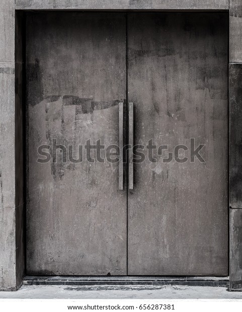 Simple Rust Iron Door Stock Photo (Edit Now) 656287381