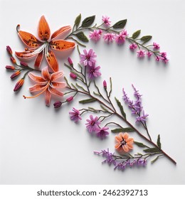 Simple Small Indigenous Beadwork Orange Tiger AI-generated image ...
