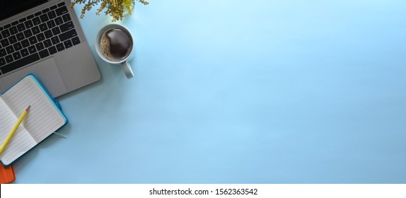 Simple Top View Table Creative Flat Stock Photo (Edit Now) 1562363542 ...