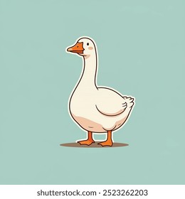 Goose Laying Down On Back On AI-generated image 2568729593 | Shutterstock