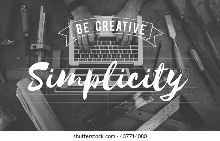 Simplicity Art Design Plan Creative Concept Stock Photo 437714080 ...