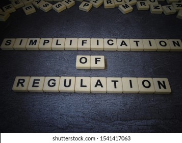 Simplification Regulation Word Cube Background Stock Photo 1541417063 ...
