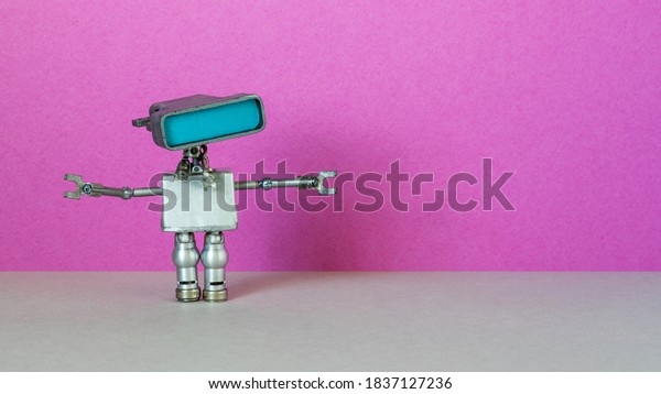 Simplified Robotic Computer Chat Bot Large Stock Photo 1837127236 ...