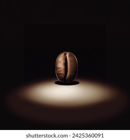 「Single Coffee Bean Front View Foreground」のAI生成画像、2425362355 | Shutterstock