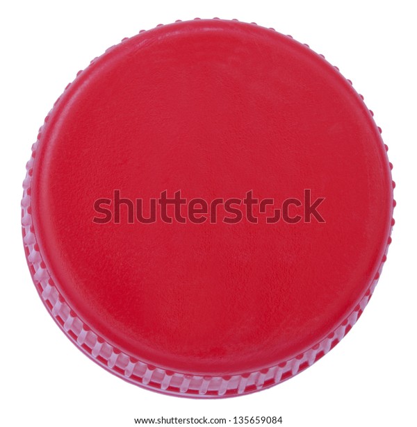 Single Red Plastic Bottle Cap Isolated Stock Photo (Edit Now) 135659084