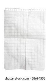 Single Sheet Squared Notepad Paper Isolated Stock Photo 38694556 ...