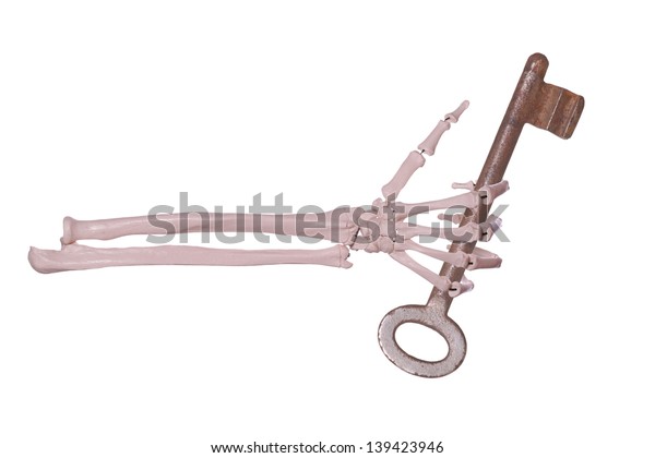 Skeleton Hand Rusty Key Stock Photo 139423946 | Shutterstock
