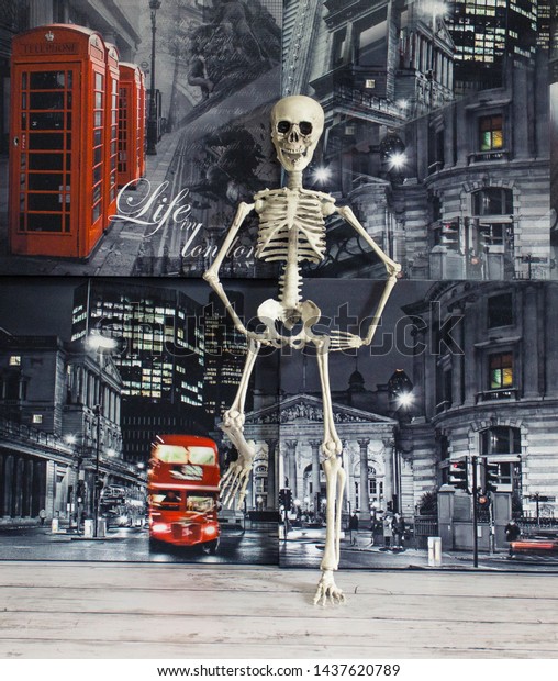 Skeleton Making Poses Pulling Selfie Stock Photo 1437620789 | Shutterstock
