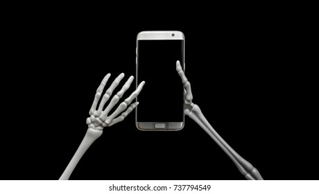 2,181 Skeleton With Phone Images, Stock Photos & Vectors | Shutterstock