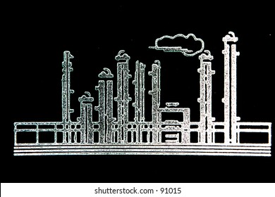 1,800 Refinery sketch Images, Stock Photos & Vectors | Shutterstock