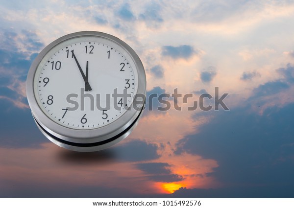 Sky Background Clock Stock Photo 1015492576 | Shutterstock