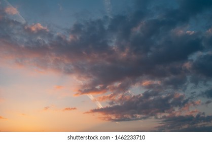 Sky Background Sunset Dramatic Summer Sunset Stock Photo 1462233710 ...