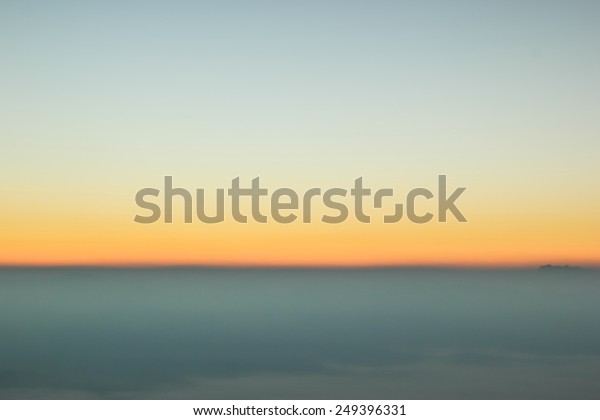 Sky Gradient Blue Orange Sunset Stock Photo (Edit Now) 249396331