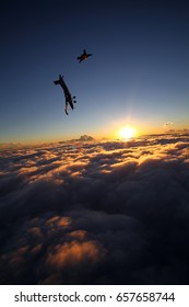Skydiving Sunset Stock Photo 657658744 | Shutterstock