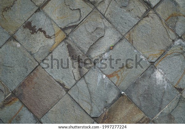 Slate Wall Cladding Stone Texture Diagonal Stock Photo 1997277224 ...