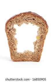Slice Multi Grain Bread Hole Middle Stock Photo 16850905 | Shutterstock