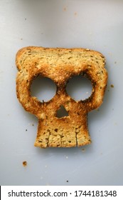 Slice Toasted Bread Skulls Shape On Stock Photo 1744181354 | Shutterstock