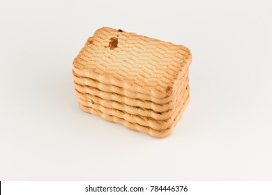 Slide Rectangular Pastry On White Background Stock Photo 784446376 ...