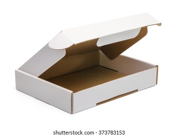 Slightly Opened Flat Narrow Box Isolated Stock Photo 373783153 ...