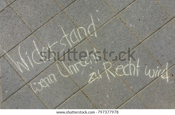 Slogan Resistance When Wrong Becomes Right Stock Photo 797377978 ...