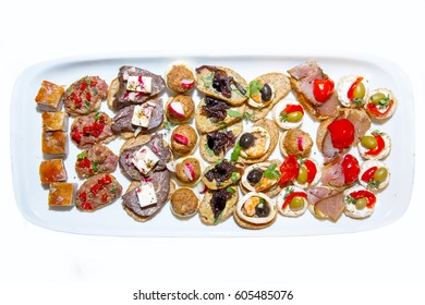 Small Canapes Stock Photo 605485076 | Shutterstock