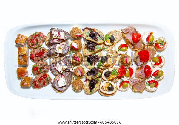Small Canapes Stock Photo 605485076 | Shutterstock