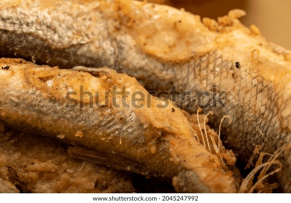 Small Fried Fish Surface Texture Background Stock Photo 2045247992 ...