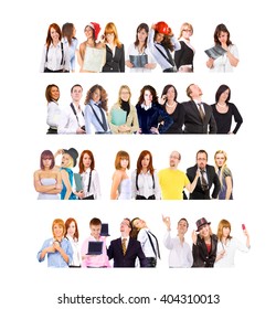 Small Group Faces Compilation Stock Photo 404310013 | Shutterstock