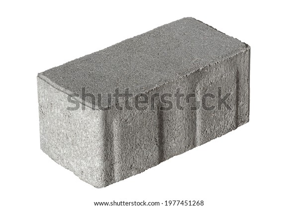 Small Rectangular Concrete Paving Slabs Isolated Stock Photo 1977451268 ...