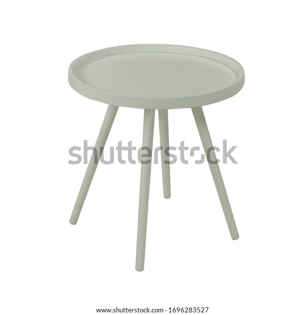 Small Round White Table 4 Legs Stock Photo (Edit Now) 1696283527