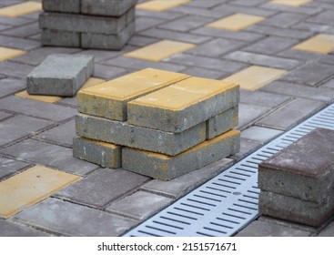 Small Stack Paving Slabs Yellow Face Stock Photo 2151571671 | Shutterstock