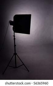 Studio Lighting Softbox On Grey Background Stock Photo (Edit Now ...