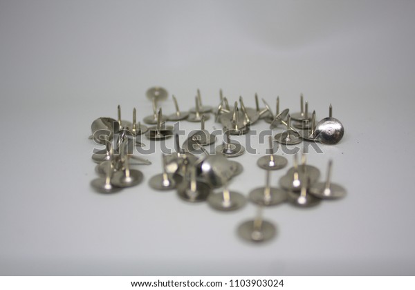 Small Tacks White Background Stock Photo 1103903024 | Shutterstock