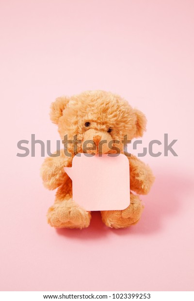 Small Toy Teddy Bear Empty Blank Stock Photo (Edit Now) 1023399253