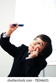 Smart Boy Making Presentation Stock Photo 78246631 | Shutterstock