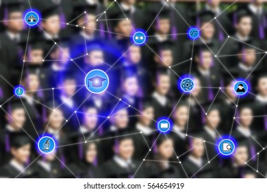 Smart Education Education Icon Network Conection Stock Photo 564654919 ...