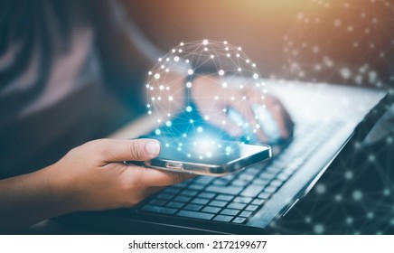 14,134 Smartphone hand business technology graphic network Images ...