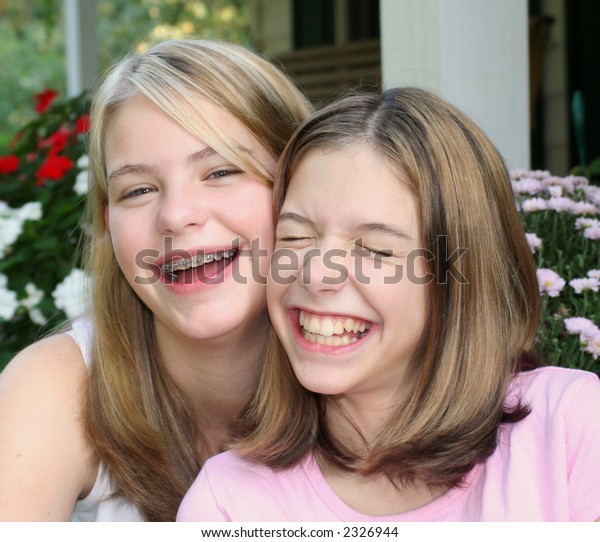 Smiling Sisters Stock Photo (Edit Now) 2326944