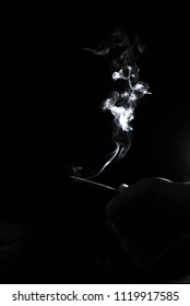 Smoke Colloidal Particles Solid Liquid Smoke Stock Photo 1119917585 ...