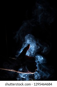 Smoke Colloidal Particles Solid Liquid Smoke Stock Photo 1295464684 ...