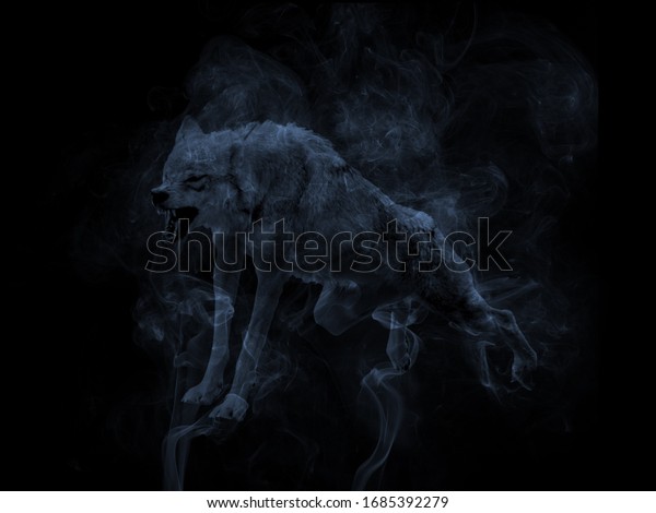 Smoke That Forms Wolf Stock Photo 1685392279 | Shutterstock