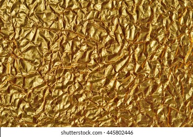 Стоковая фотография 15939961: Gold Metallic Crumpled Paper Texture ...