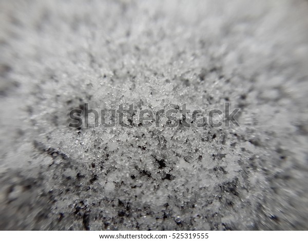 Snow Under Microscope Stock Photo (Edit Now) 525319555